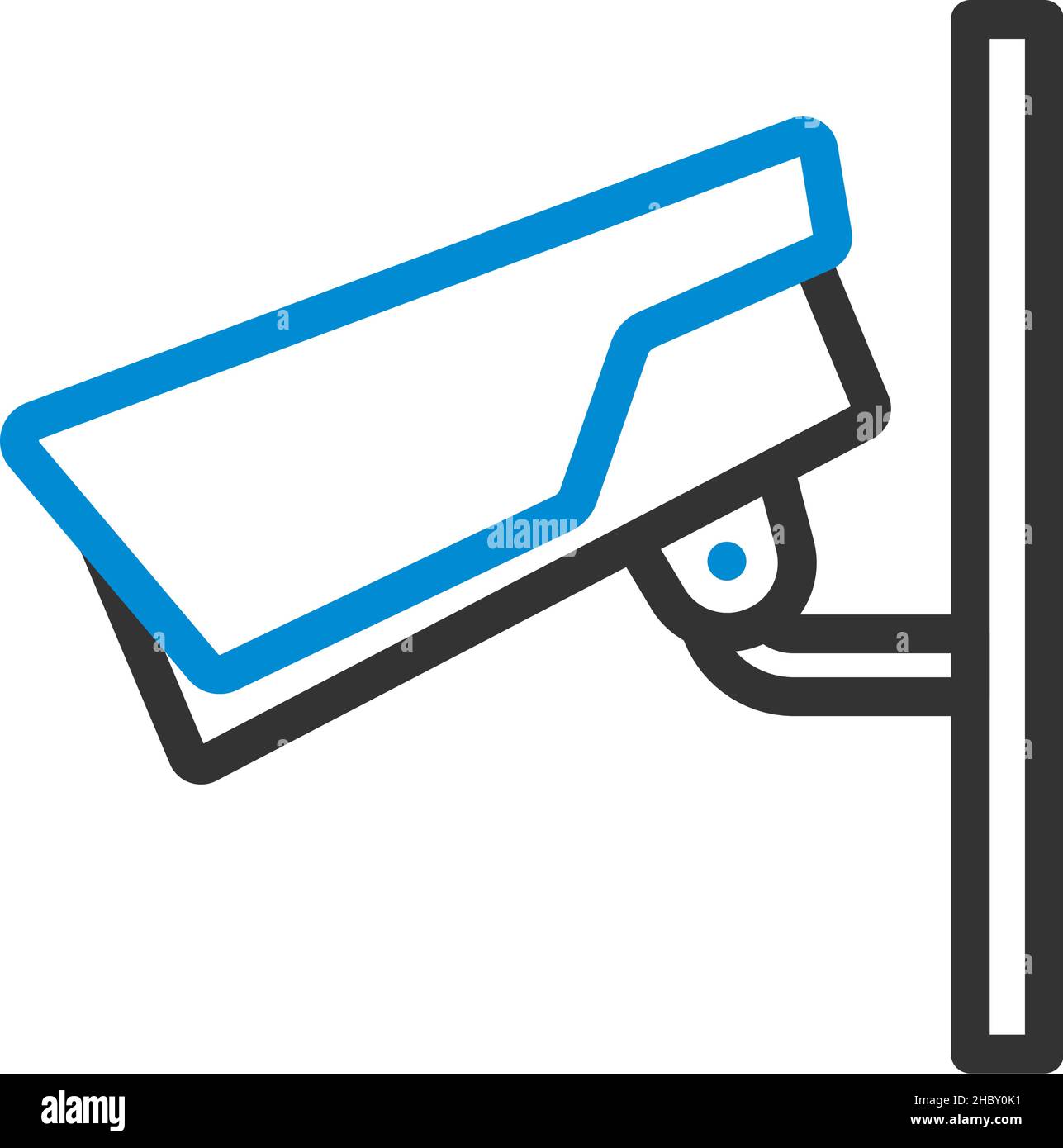 Security Camera Icon. Editable Bold Outline With Color Fill Design ...