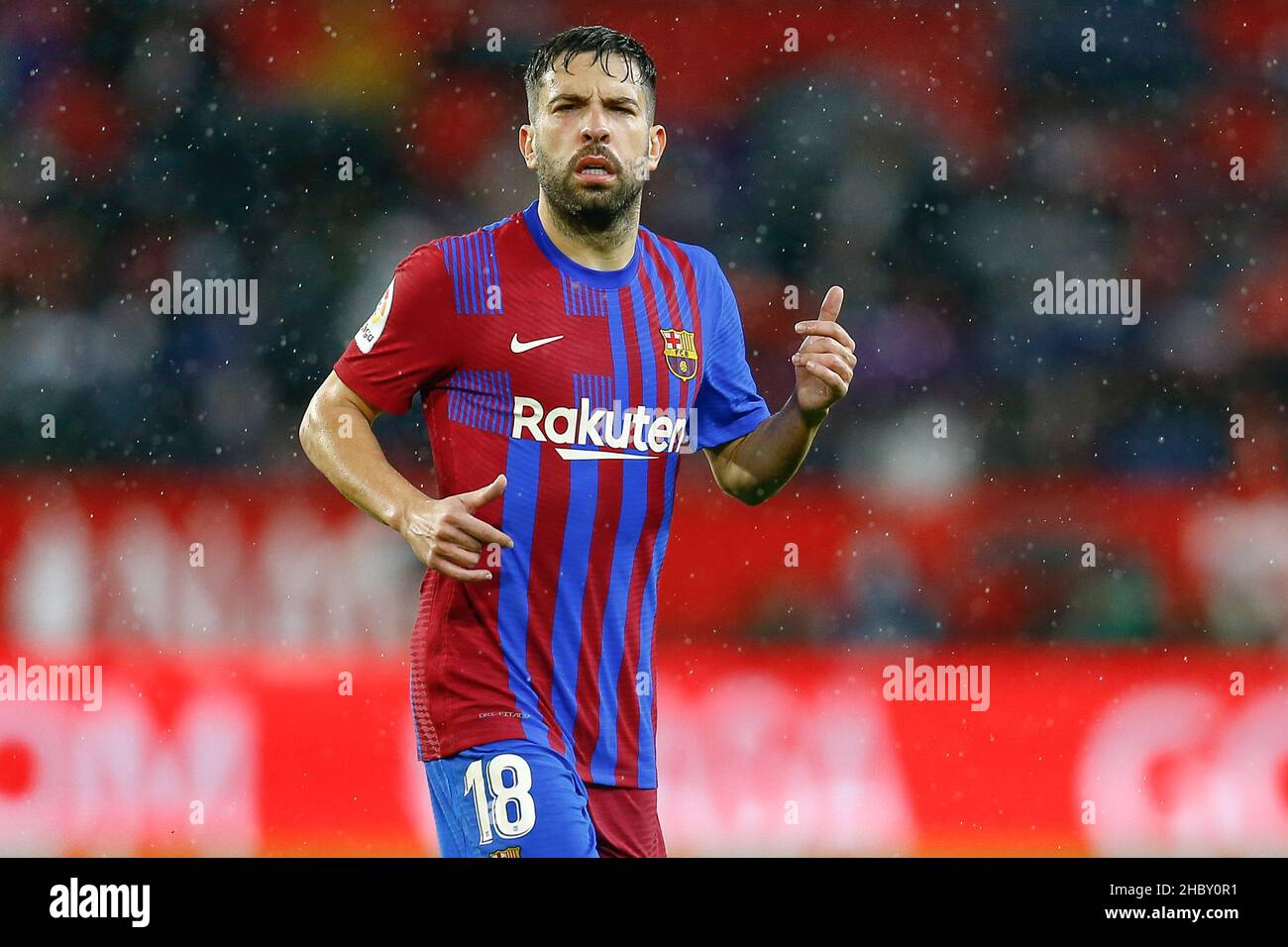 Jordi Alba of FC Barcelona during the La Liga match between Sevilla FC ...