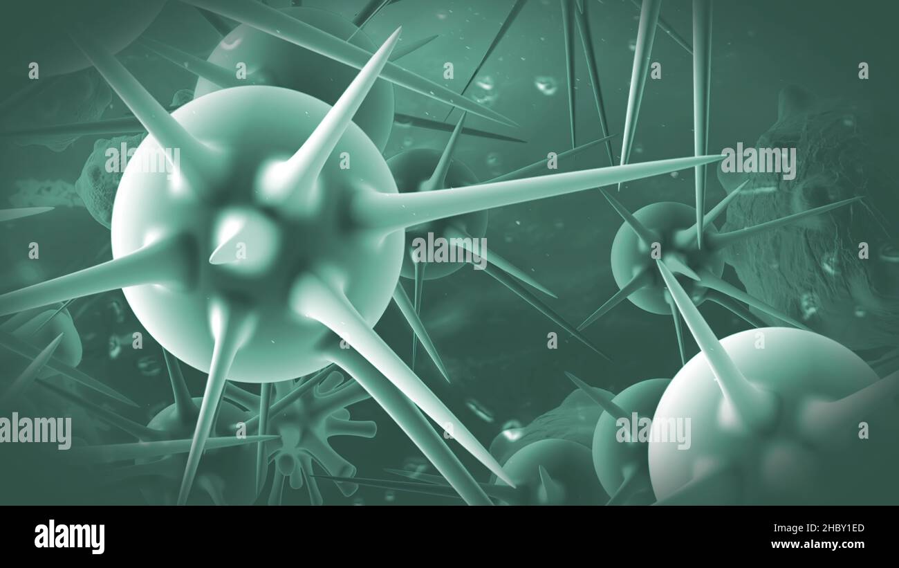 3d illustration - Concept of Cancer Cell in human body Stock Photo - Alamy
