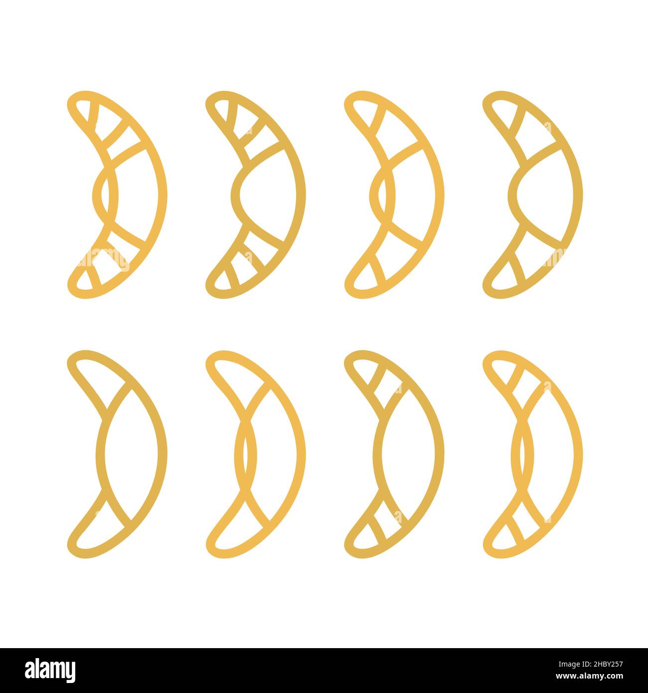 Outline bread rolls set - vector illustration Stock Vector Image & Art ...