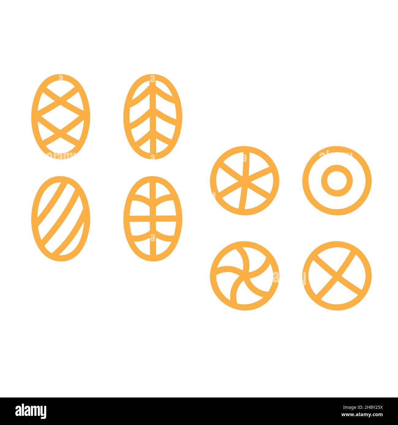 Various bread rolls - vector illustration Stock Vector Image & Art - Alamy