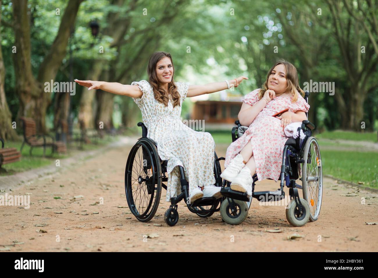 Happy People In Wheelchairs
