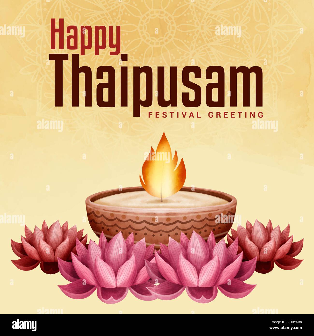 Happy Thaipusam card New Design 2022 Stock Photo - Alamy