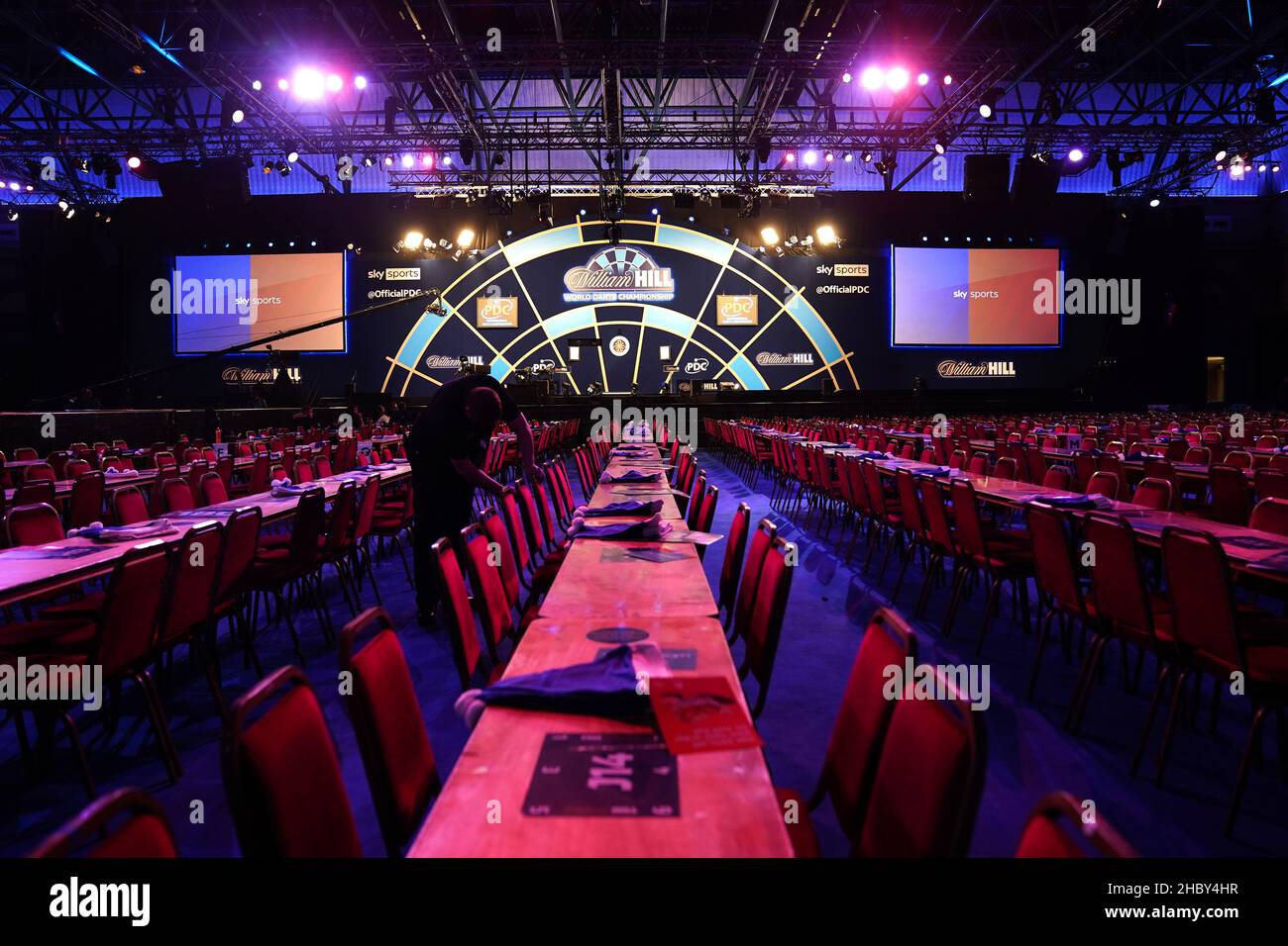 A general view inside of the main hall during day eight of the William ...
