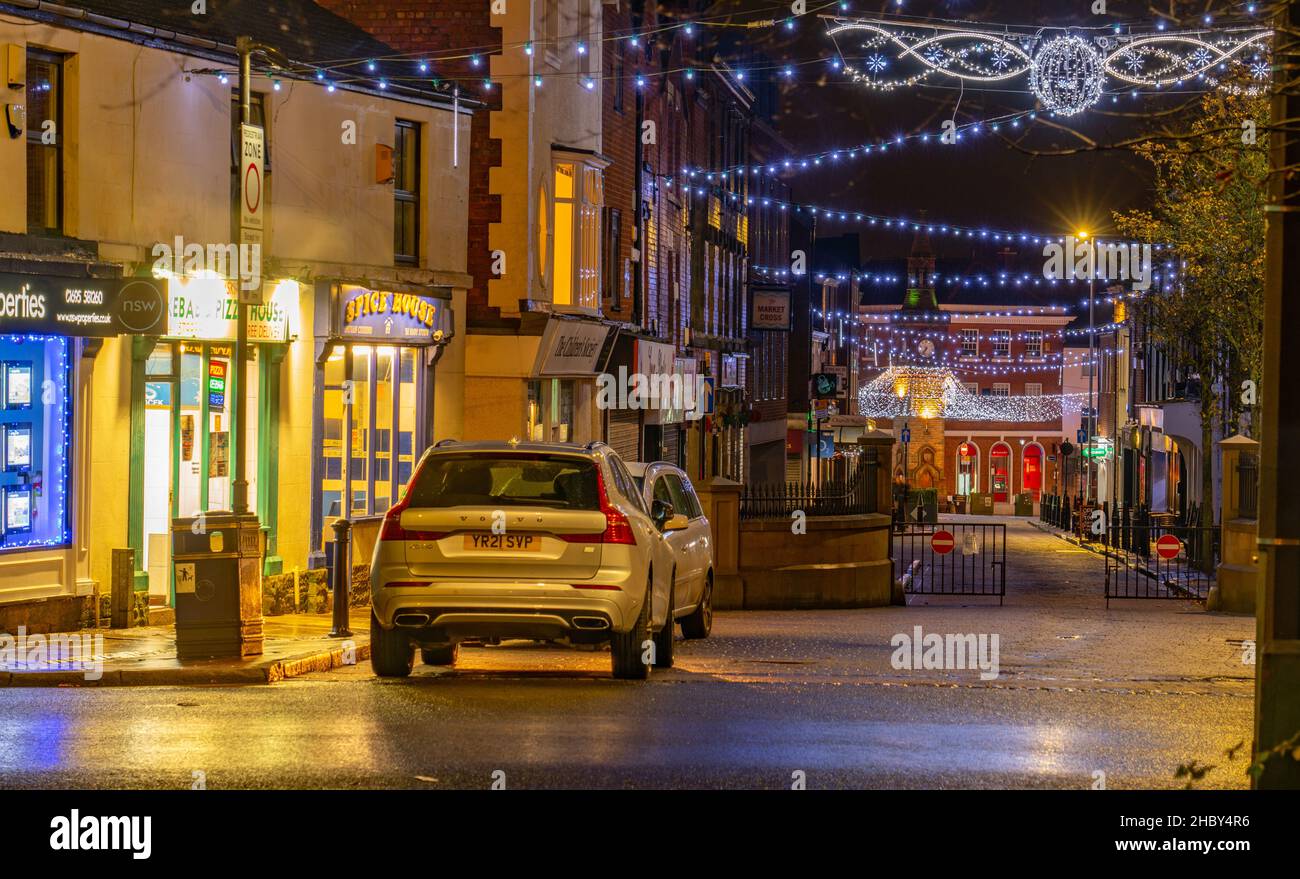 Church Street in the Market Town of Ormskirk in West Lancashire, in ...