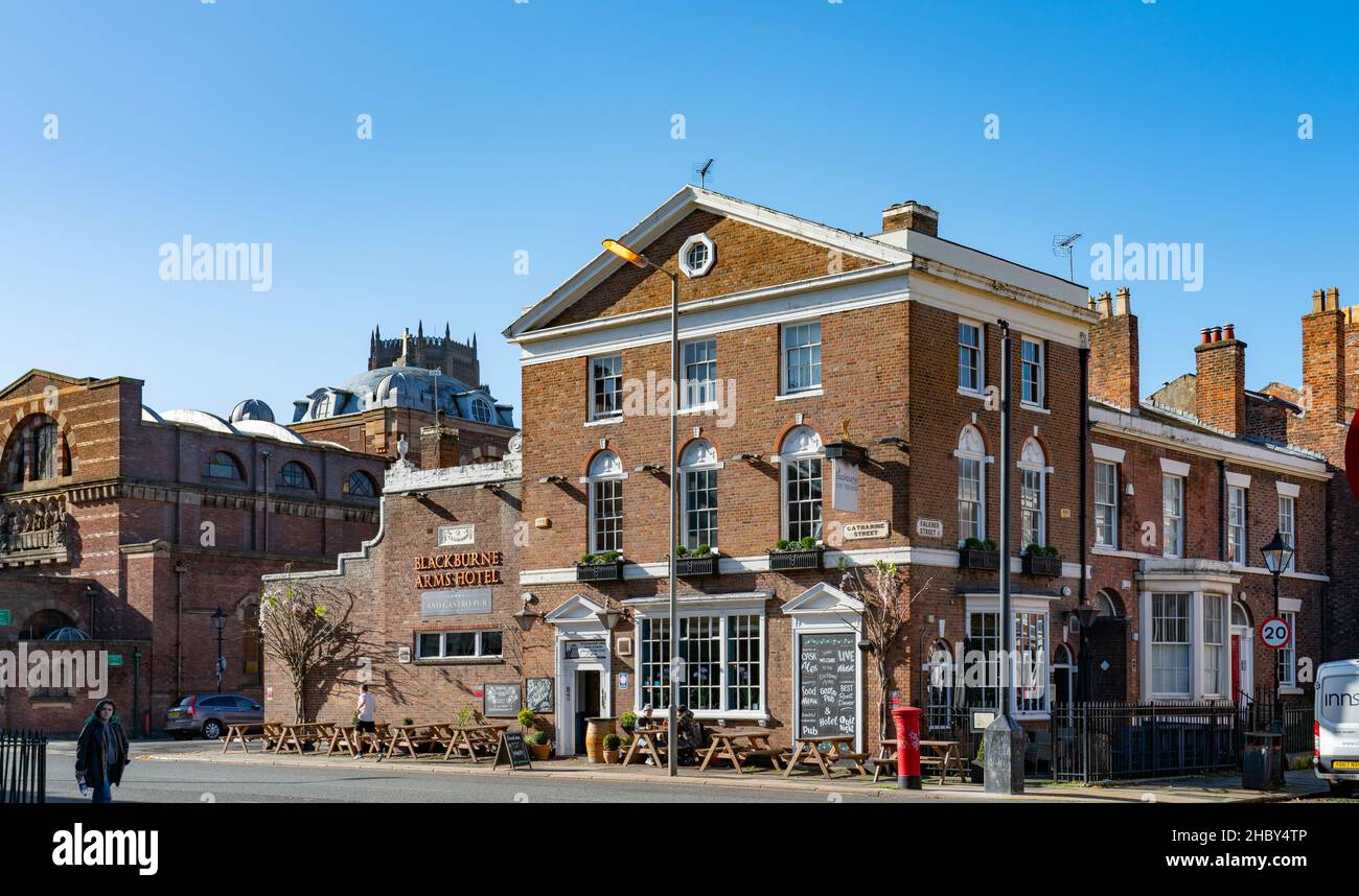 The Blackburne Arms Hotel, on the corner of Catharine Street and ...