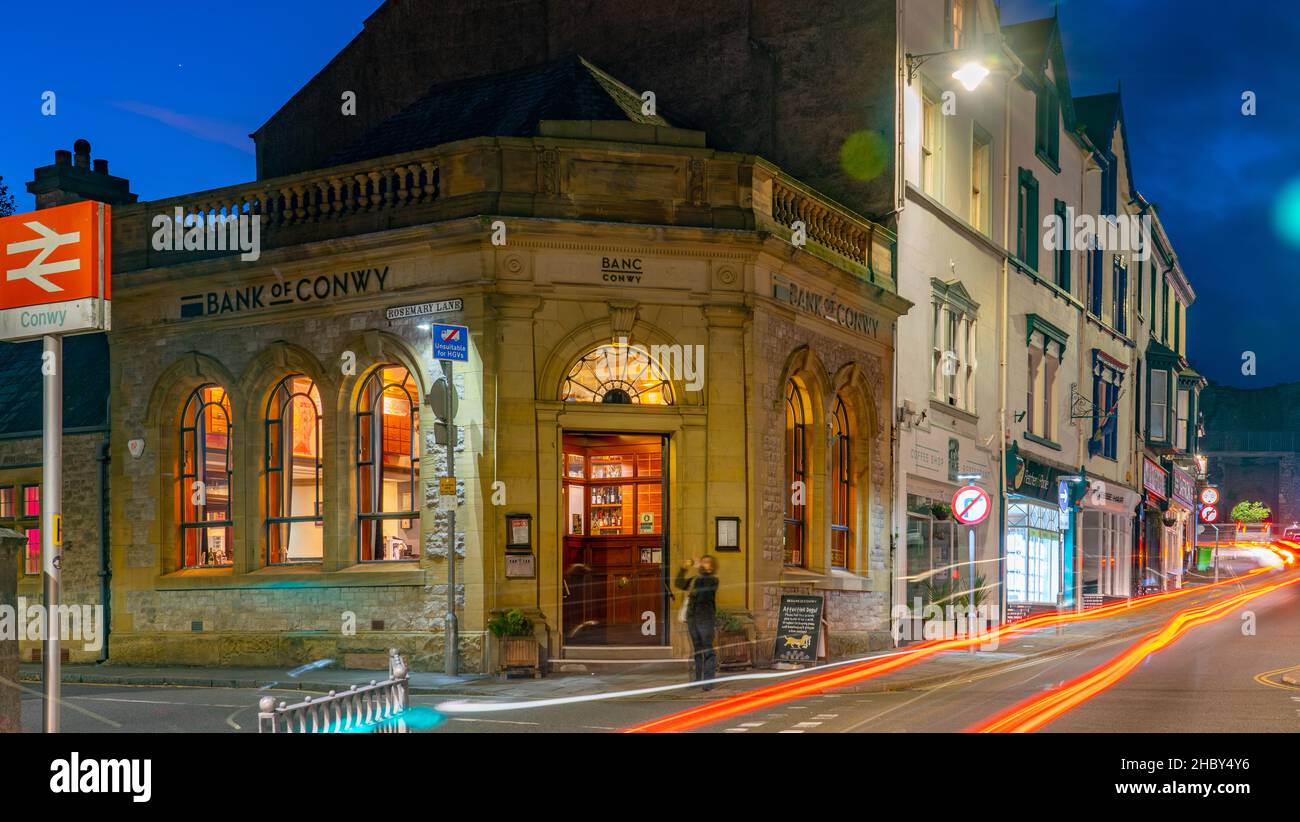 Banc of Conwy, 1 Lancaster Square, Conwy, originally a North and South ...