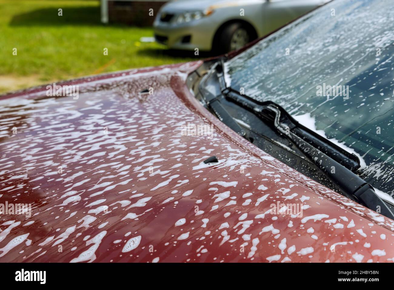 Wash with foam hi-res stock photography and images - Alamy