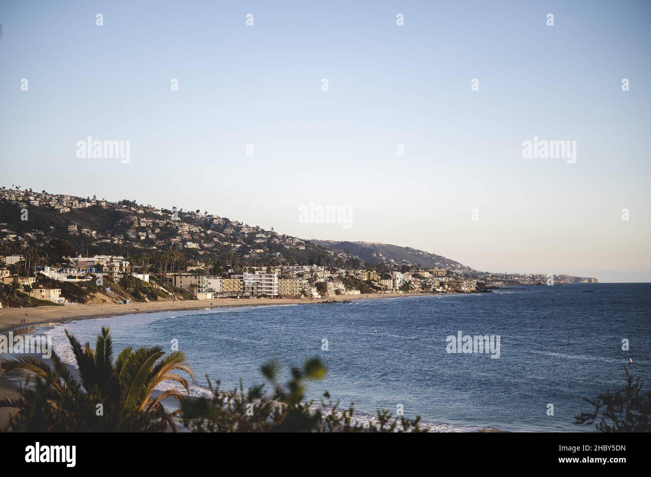 A landscape view of Laguna Beach and neighboring buildings. California ...
