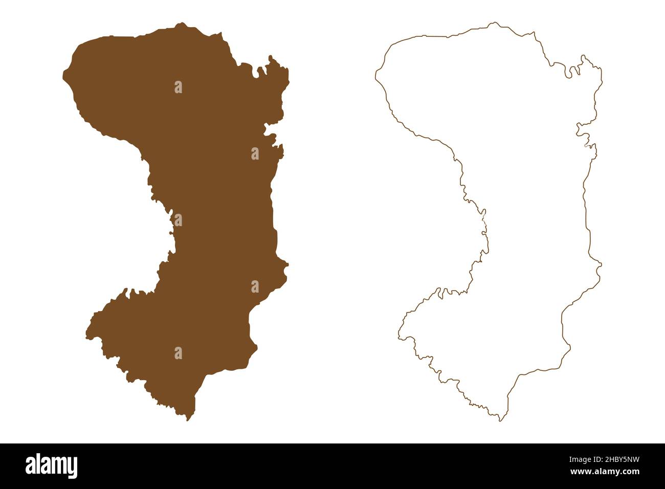 Chios island (Hellenic Republic, Greece) map vector illustration ...