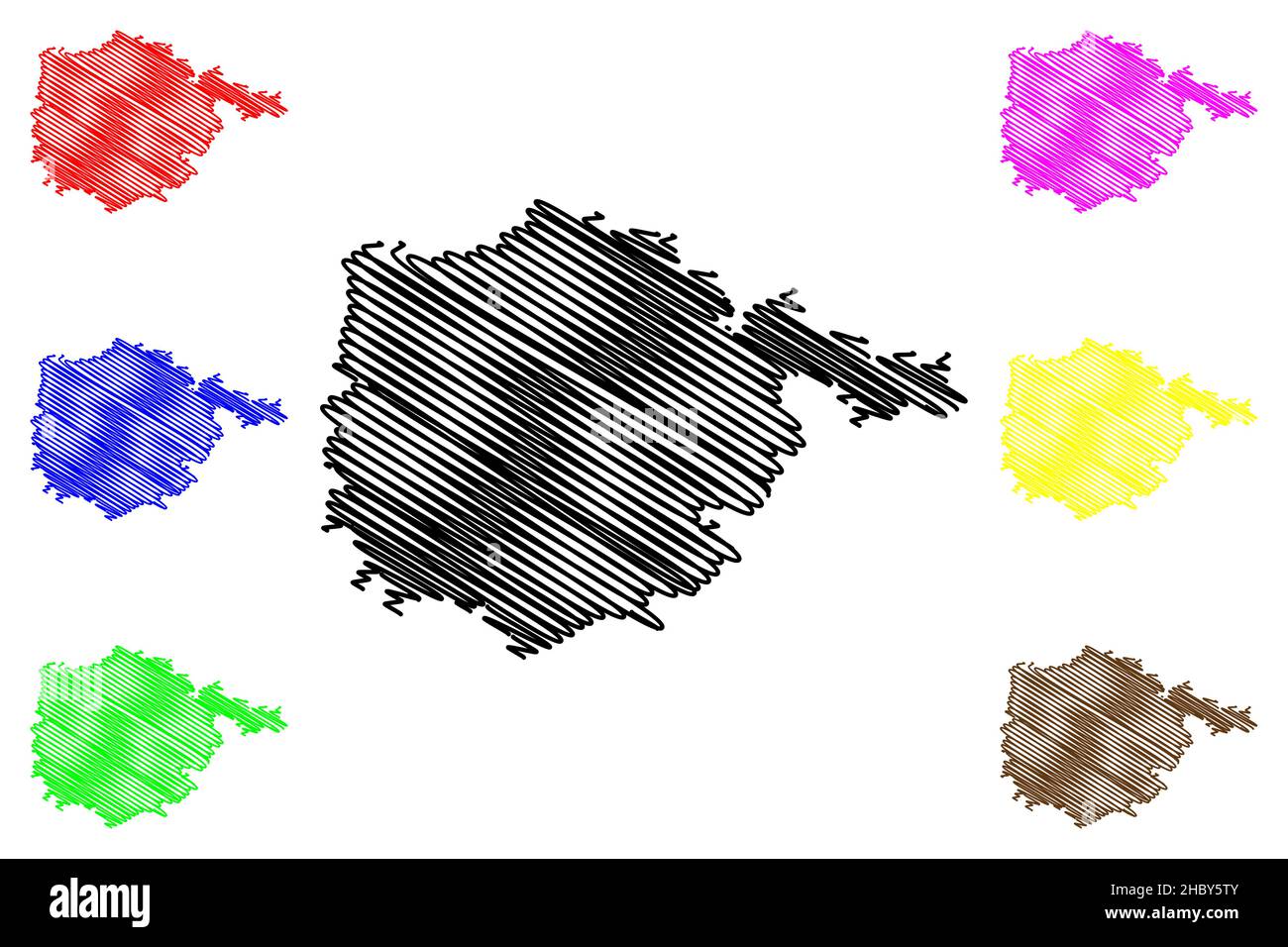 Nalanda district (Bihar State, Patna division, Republic of India) map ...