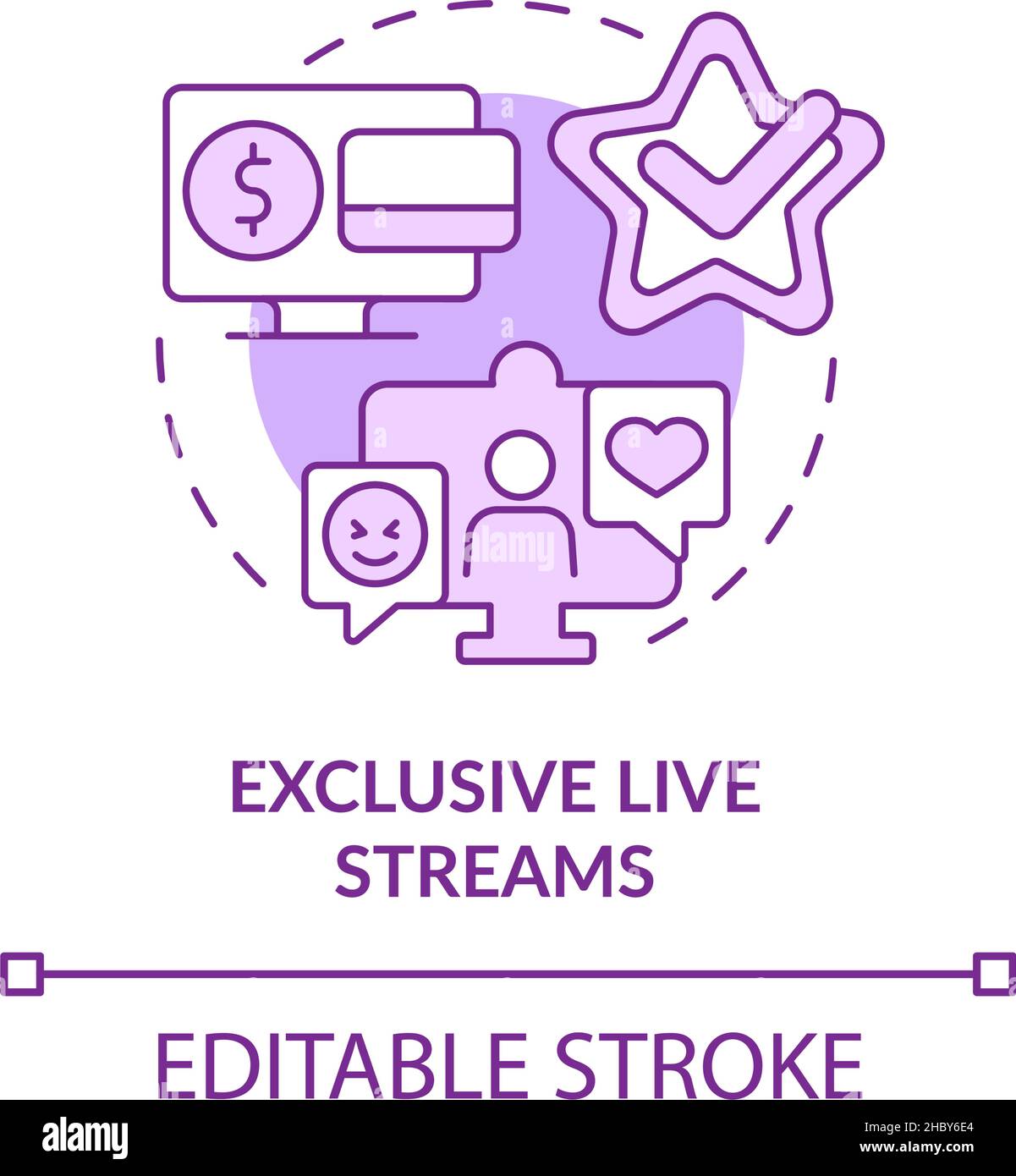 Live stream platform Stock Vector Images - Alamy