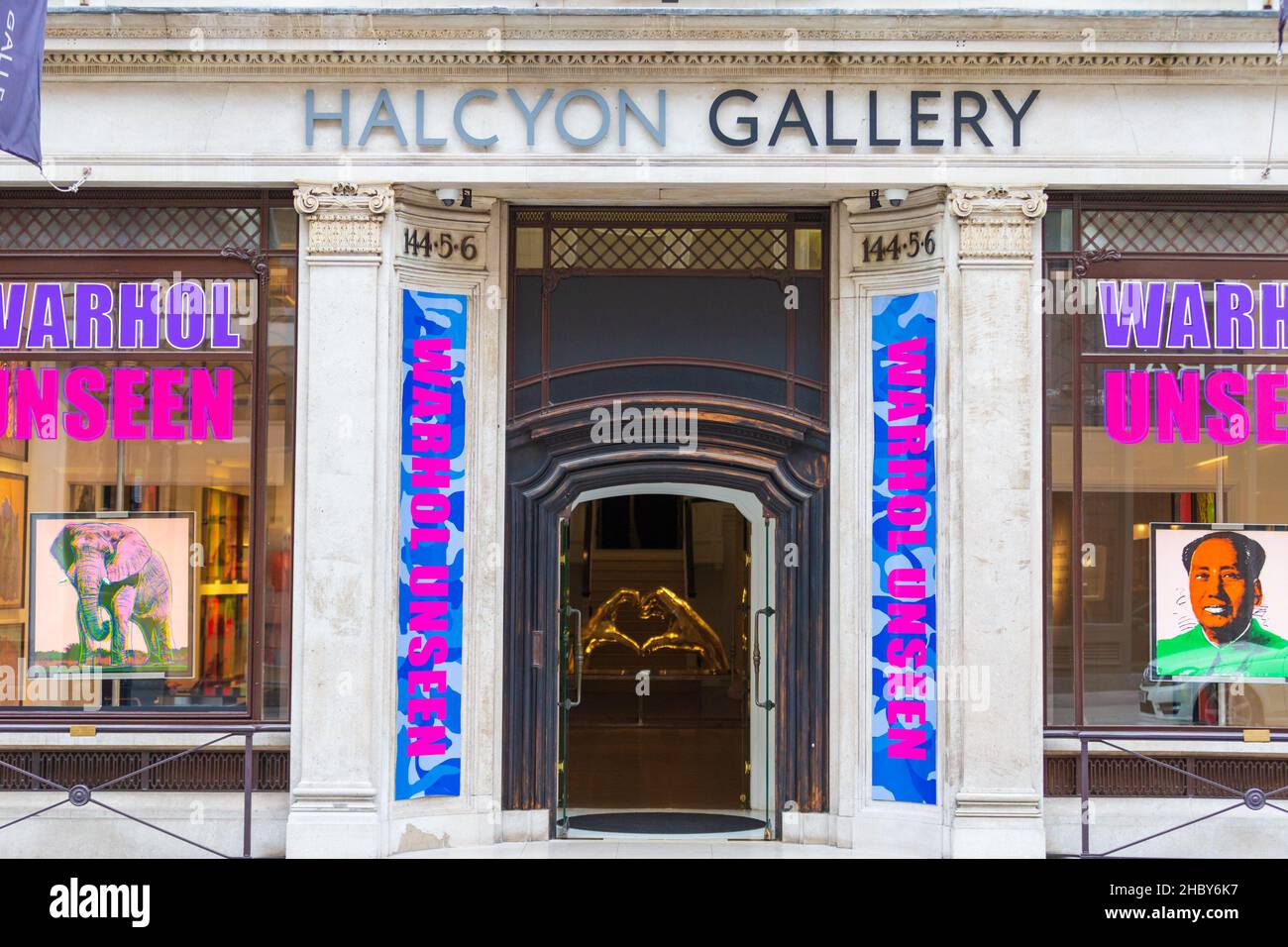 Halcyon gallery, warhol unseen, bond street, london, uk Stock Photo - Alamy