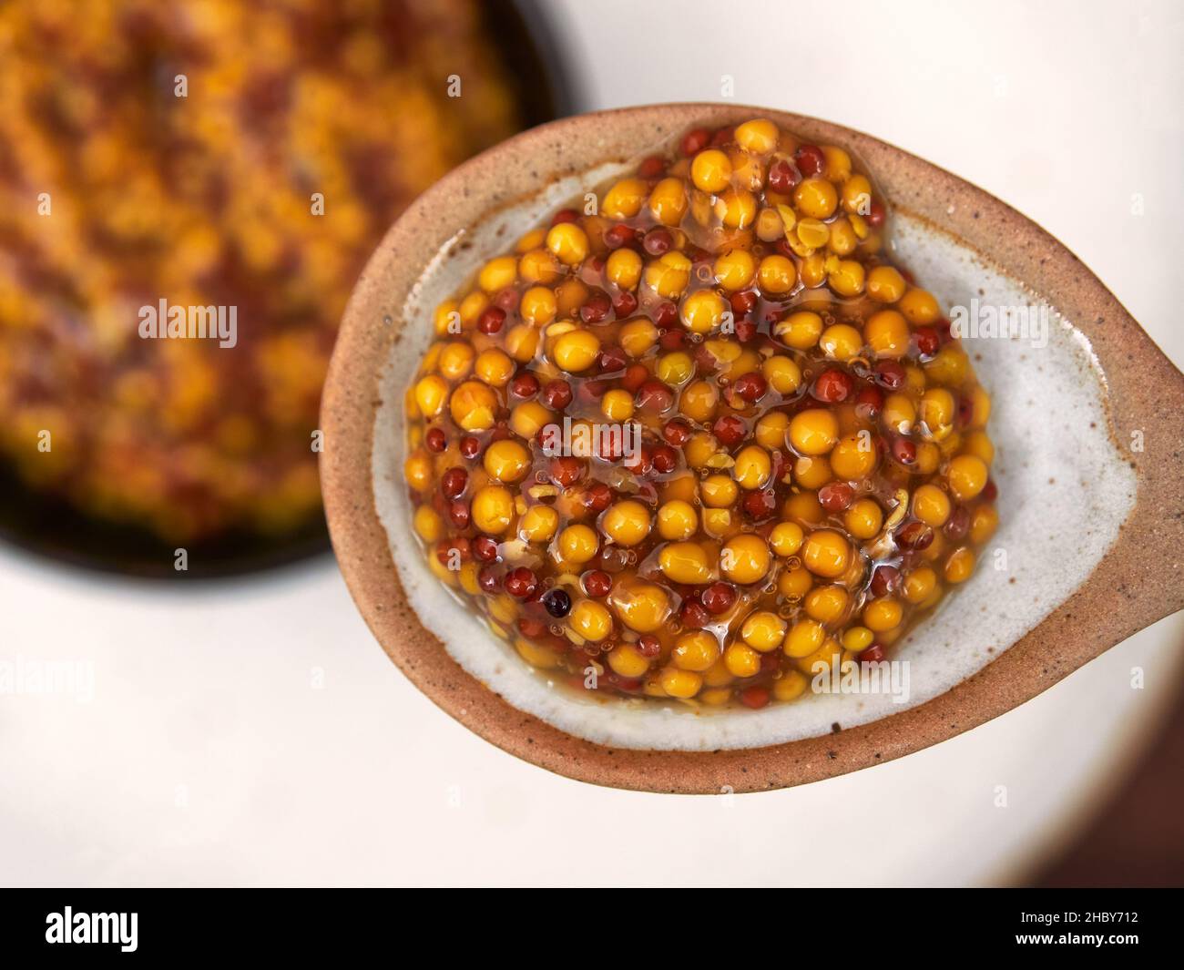 Close up rustic mustard hi-res stock photography and images - Alamy