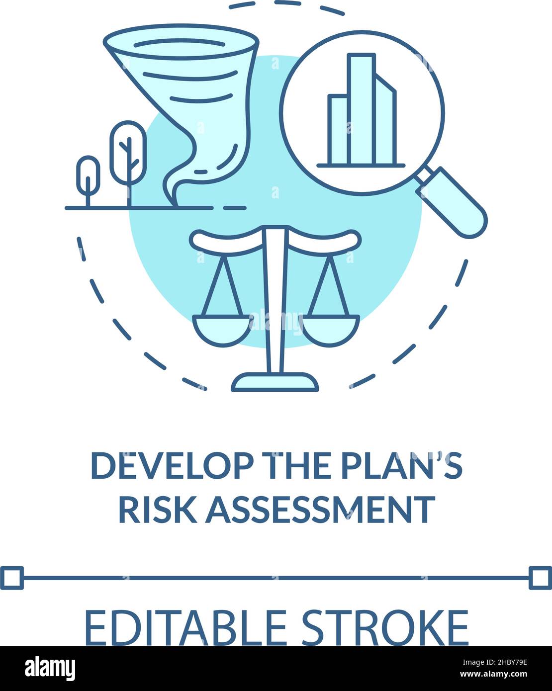 Develop plan risk assessment turquoise concept icon Stock Vector Image ... Develop plan risk assessment turquoise concept icon Stock Vector Image ...