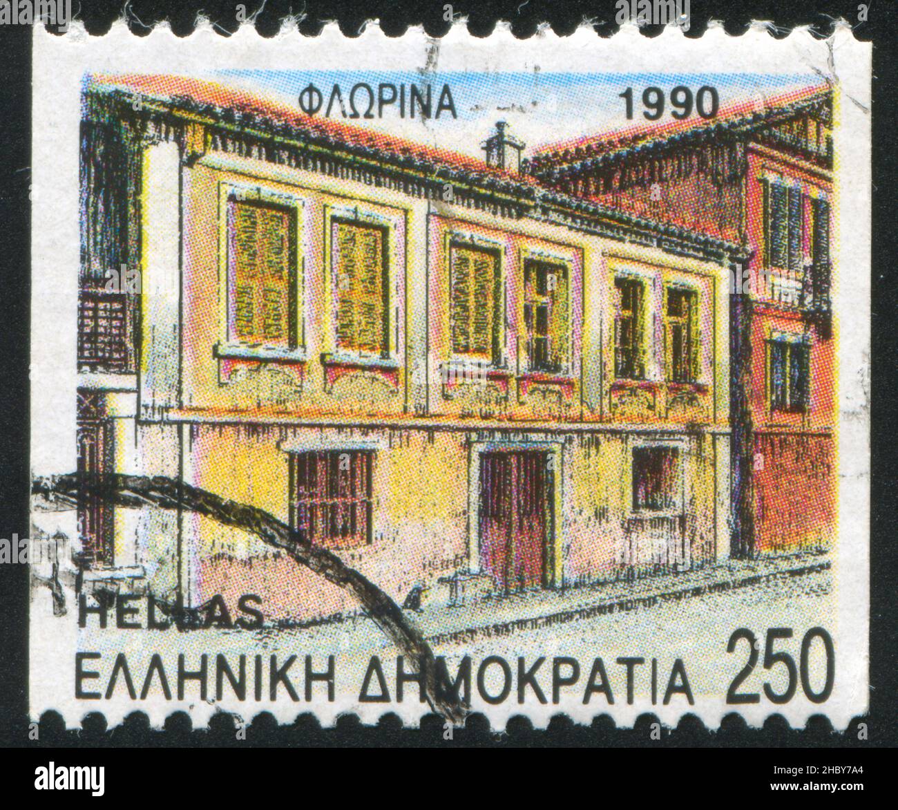 GREECE - CIRCA 1990: stamp printed by Greece, shows Florina, circa 1990 ...