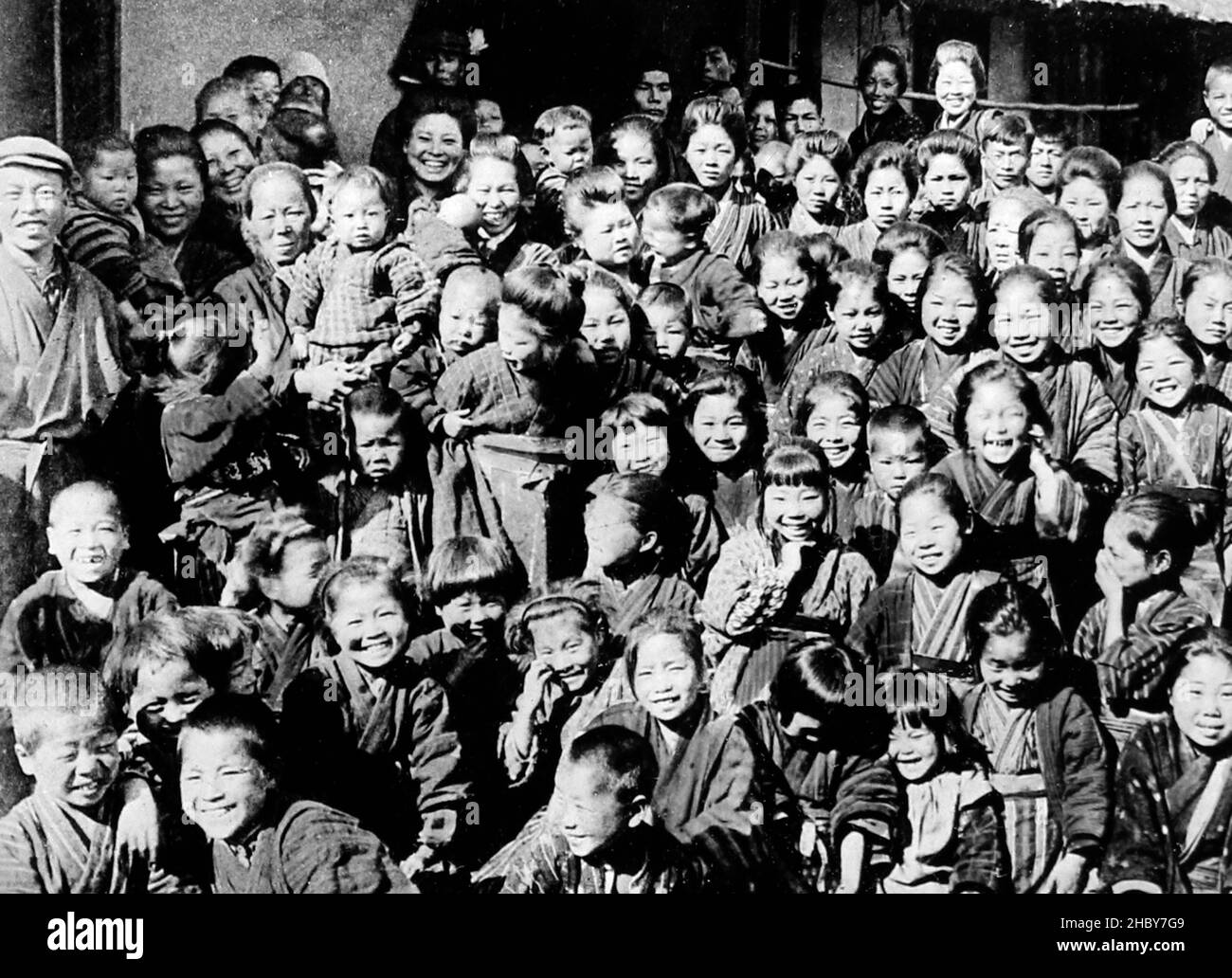 Japanese children, Japan, early 1900s Stock Photo - Alamy