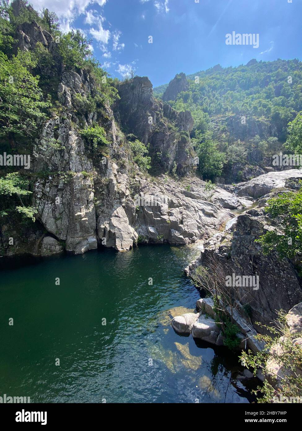 Chassezac river in the Lozere district in France Stock Photo - Alamy