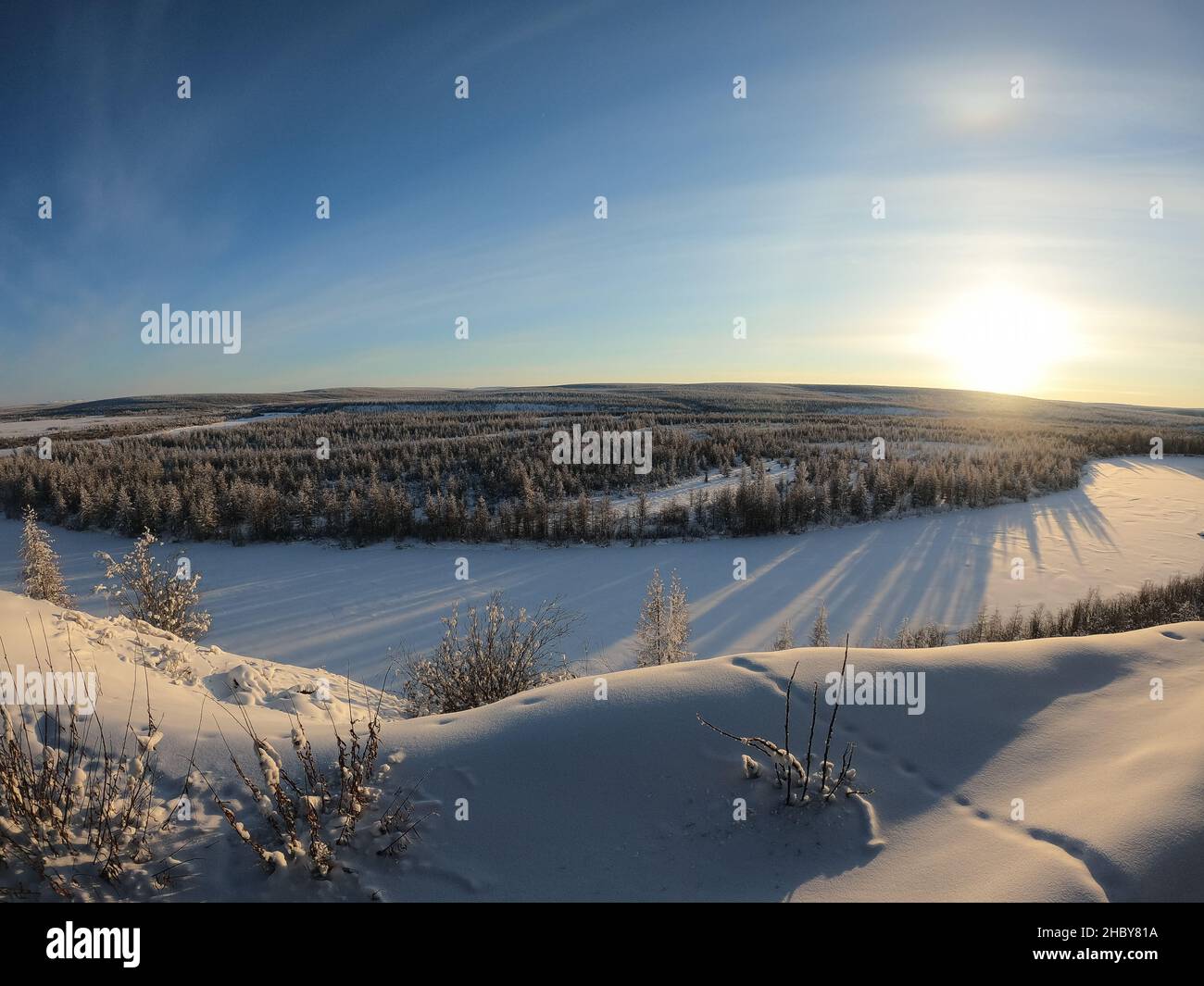 Kolyma river winter hi-res stock photography and images - Alamy