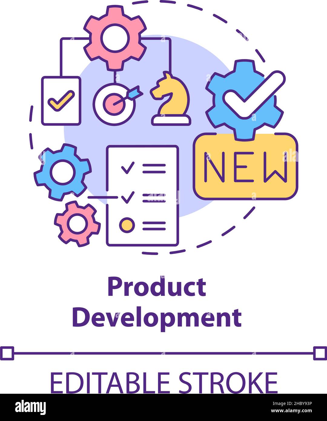 Product development concept icon Stock Vector Image & Art - Alamy