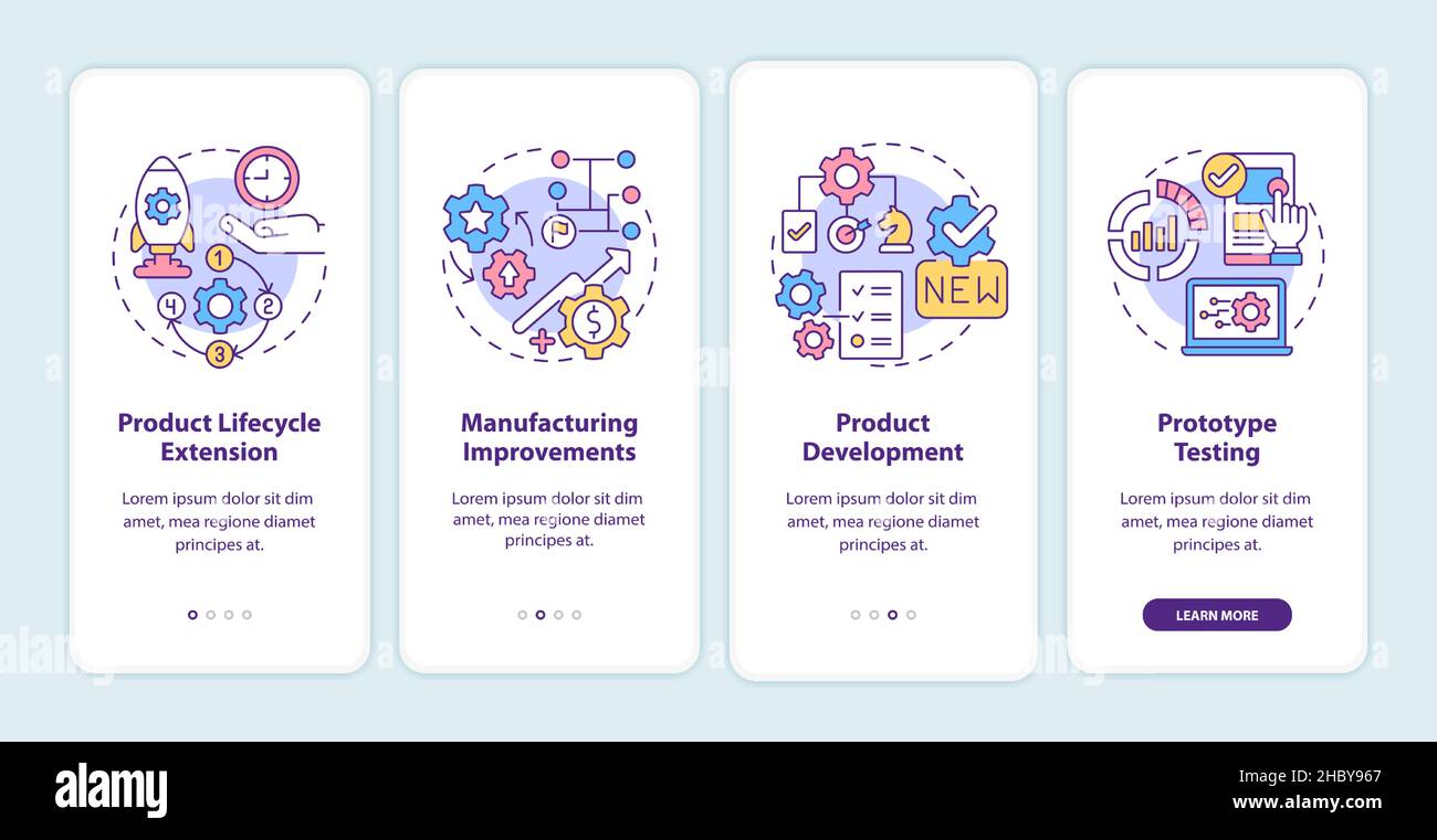 Digital twin tasks onboarding mobile app screen Stock Vector Image & Art - Alamy