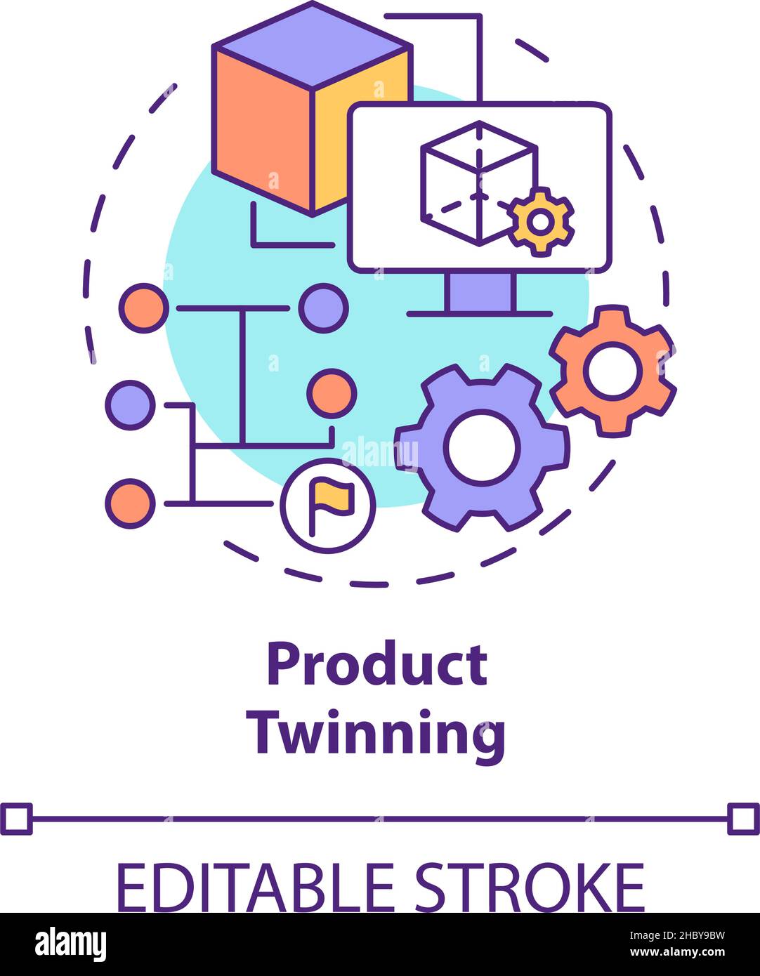 Product twinning concept icon Stock Vector Image & Art - Alamy