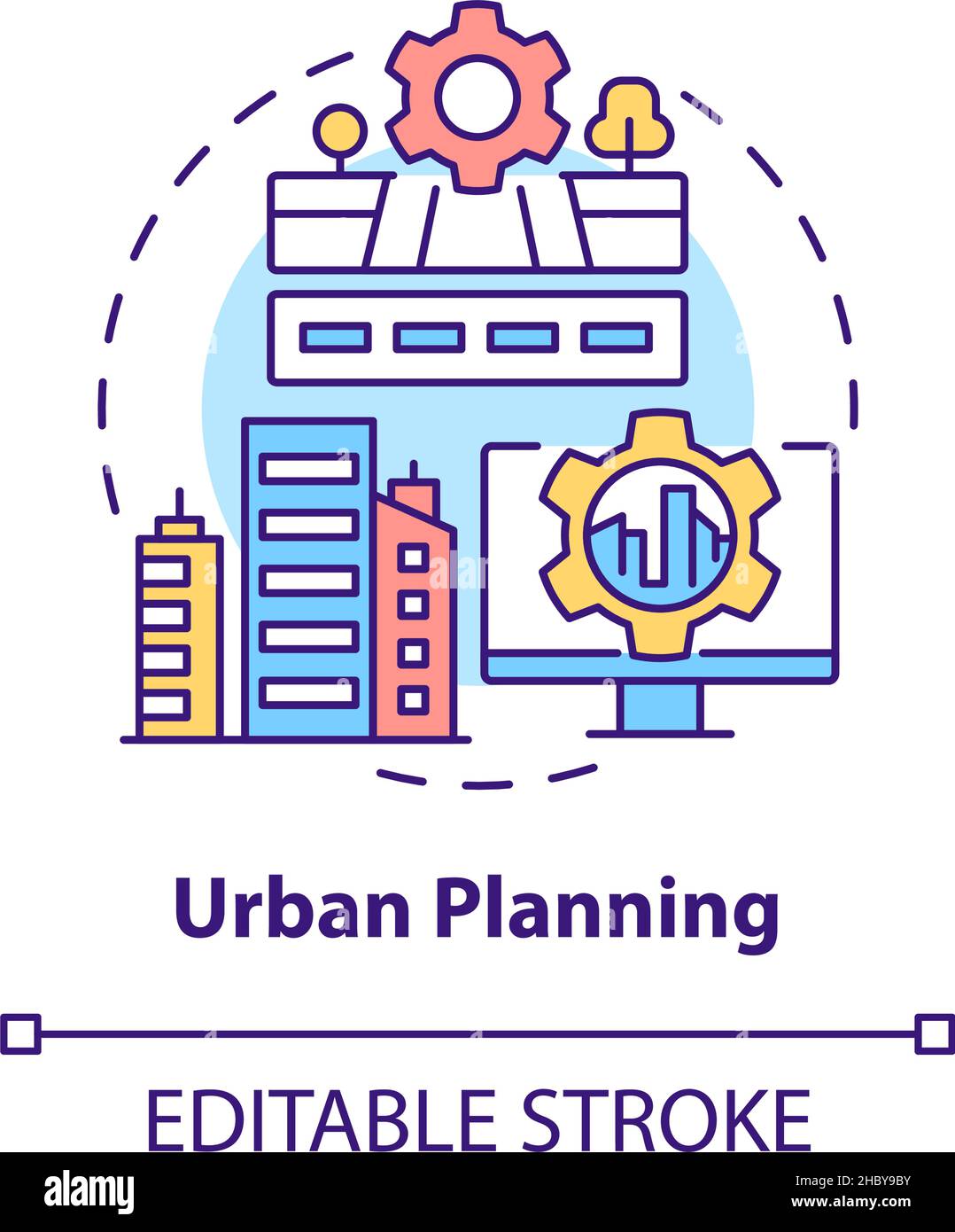 Urban planning concept icon Stock Vector Image & Art - Alamy