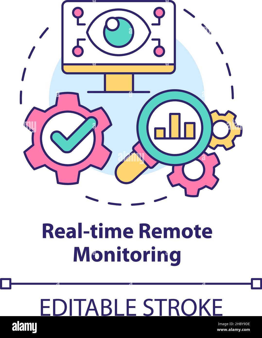 Simulation monitoring Cut Out Stock Images & Pictures - Alamy
