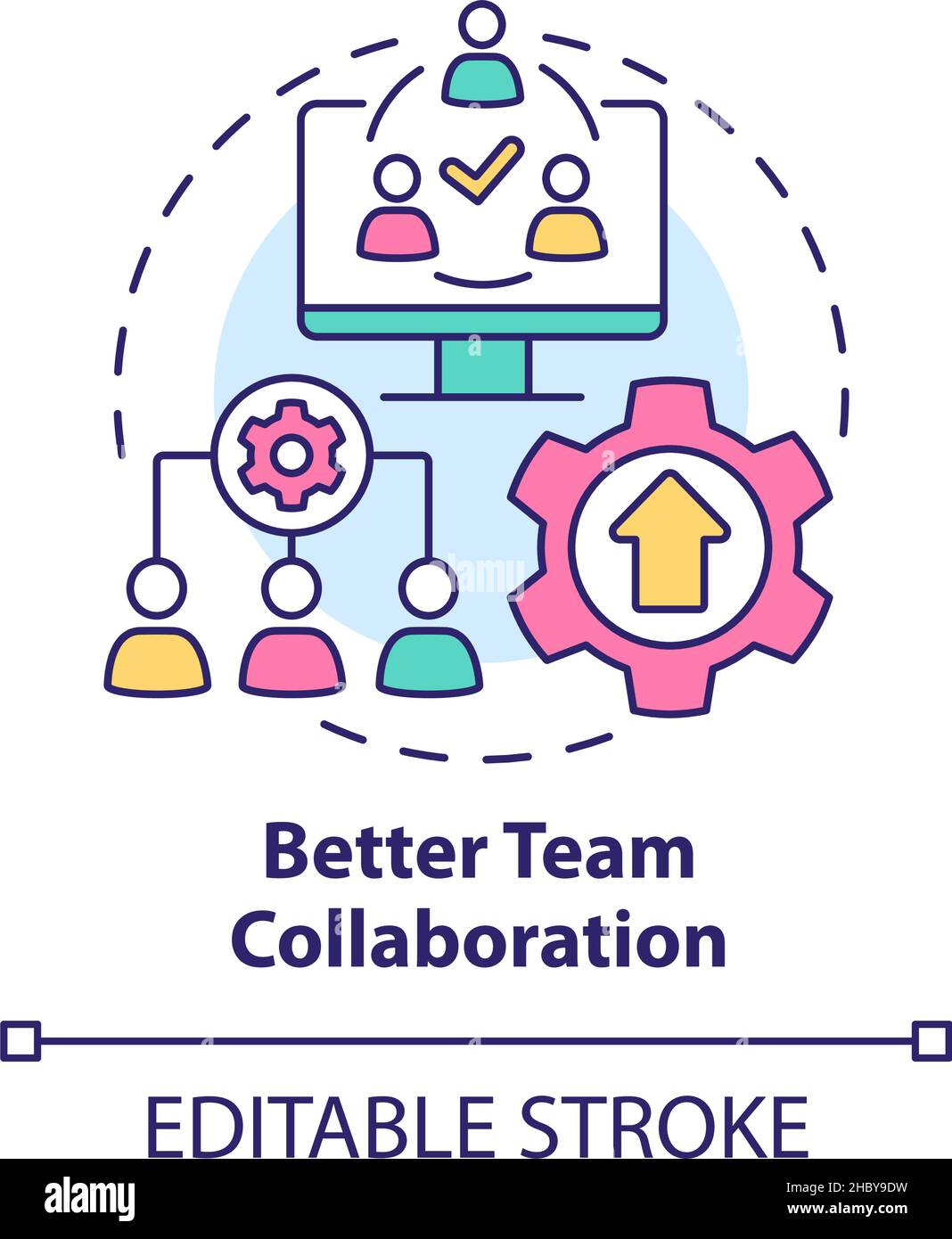 Vr collaboration Stock Vector Images - Alamy