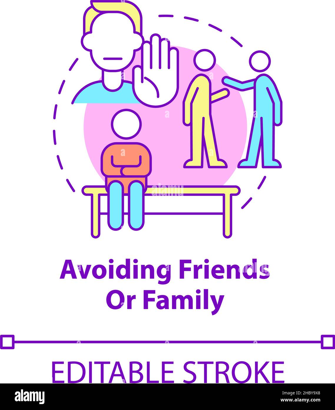 Avoiding illness Stock Vector Images - Alamy