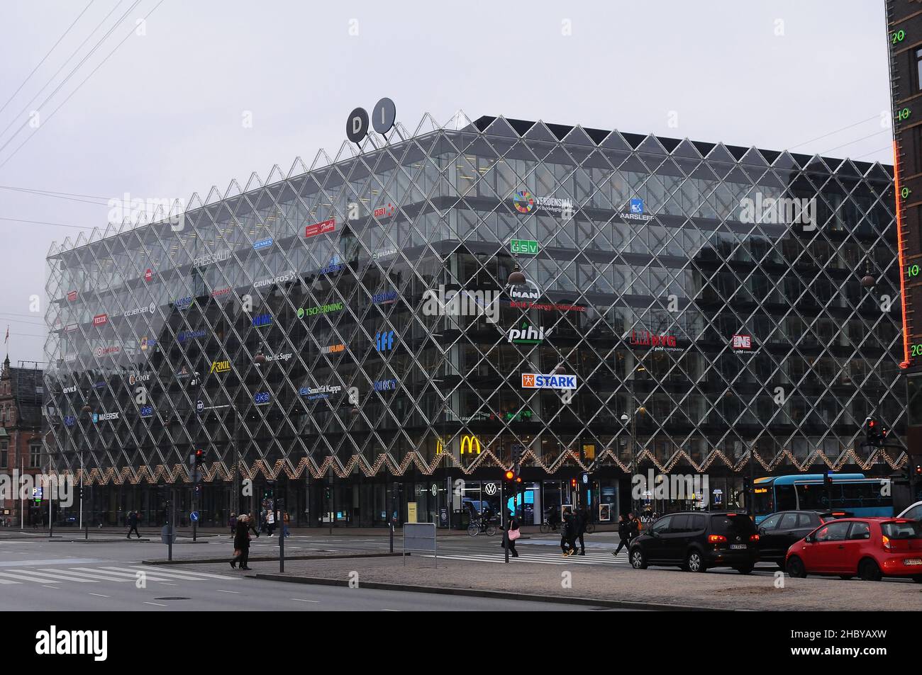 Copenhagen/Denmark./22 December 2021/ Glass building is danis industry ...