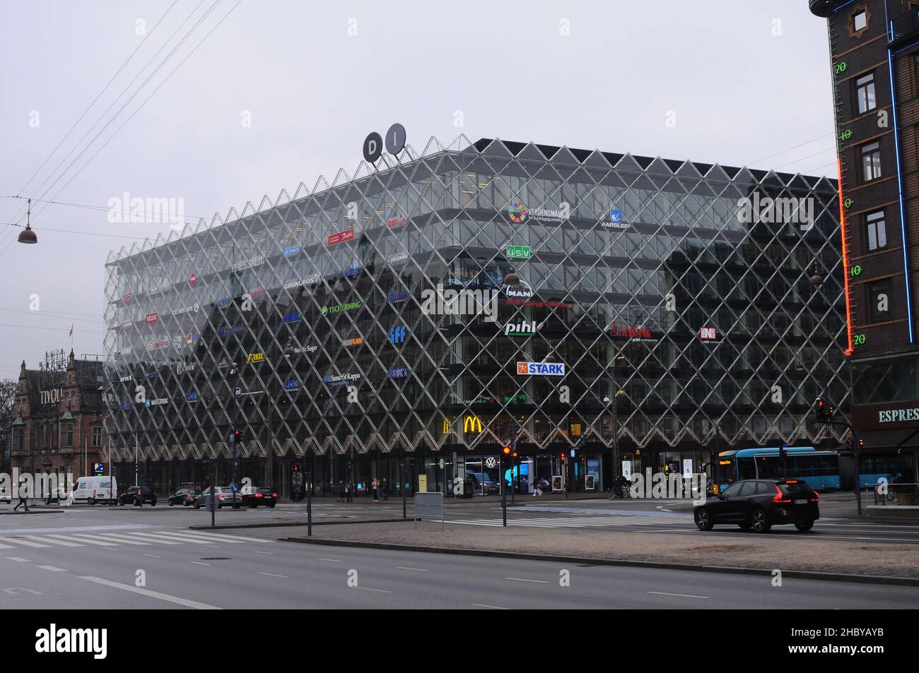 Copenhagen/Denmark./22 December 2021/ Glass building is danis industry ...