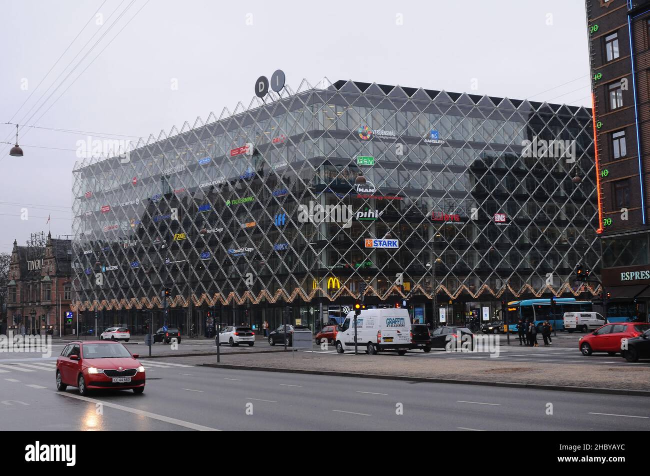 Copenhagen/Denmark./22 December 2021/ Glass building is danis industry ...