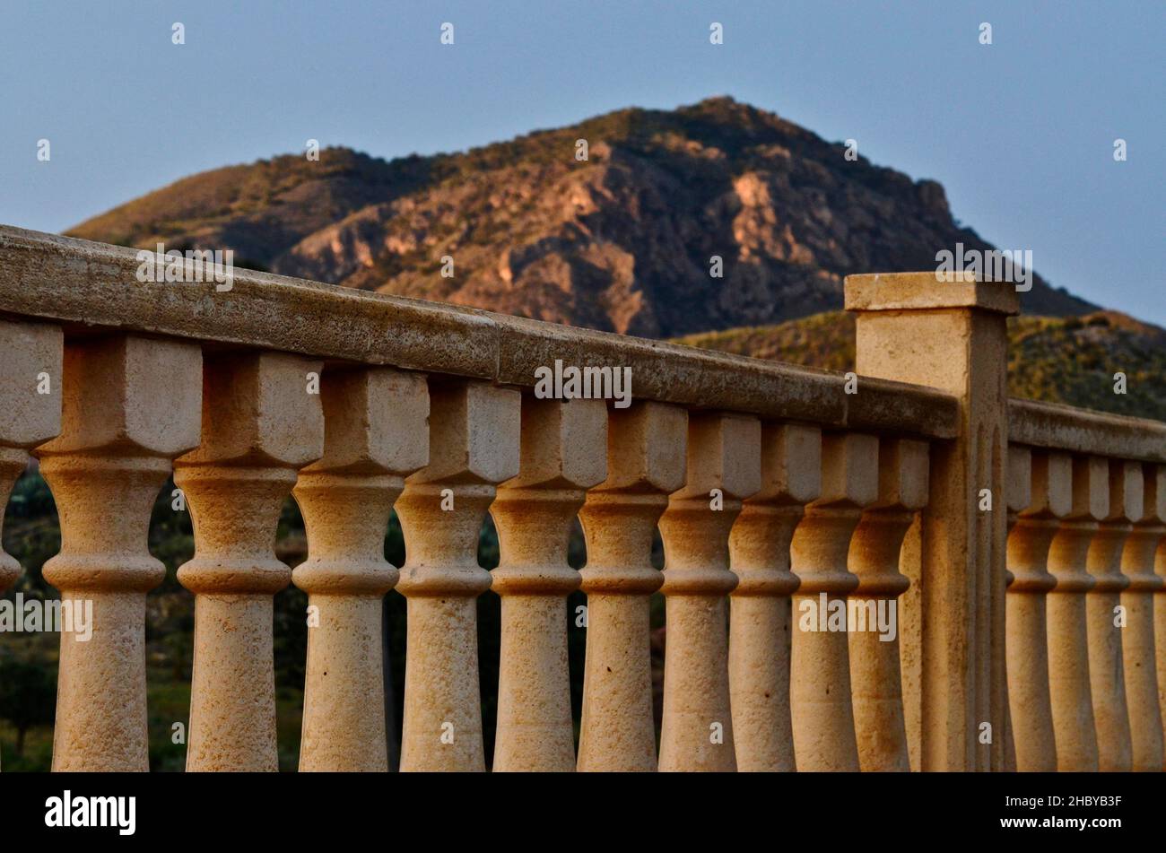Parapet with columns, Andalusia, Spain Stock Photo - Alamy