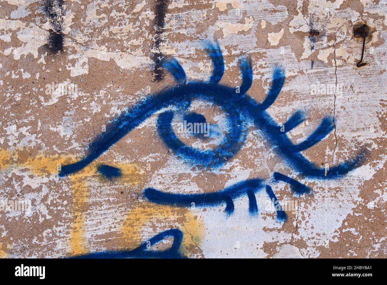Eye graffiti hi-res stock photography and images - Alamy