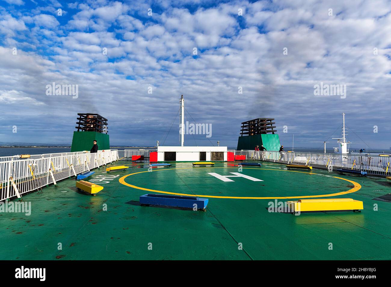 Ferry helipad hi-res stock photography and images - Alamy