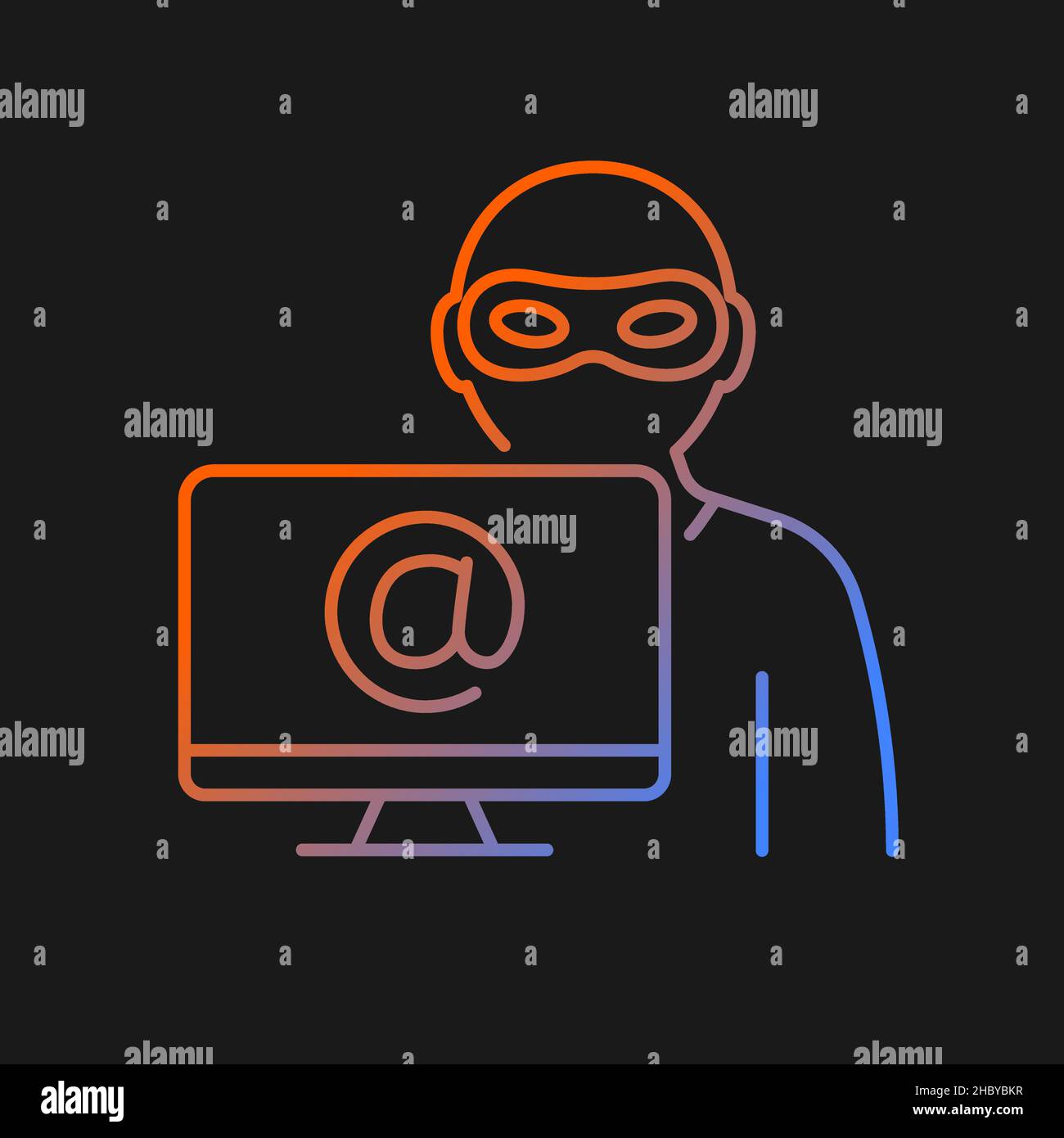 Alias gradient vector icon for dark theme Stock Vector Image & Art - Alamy