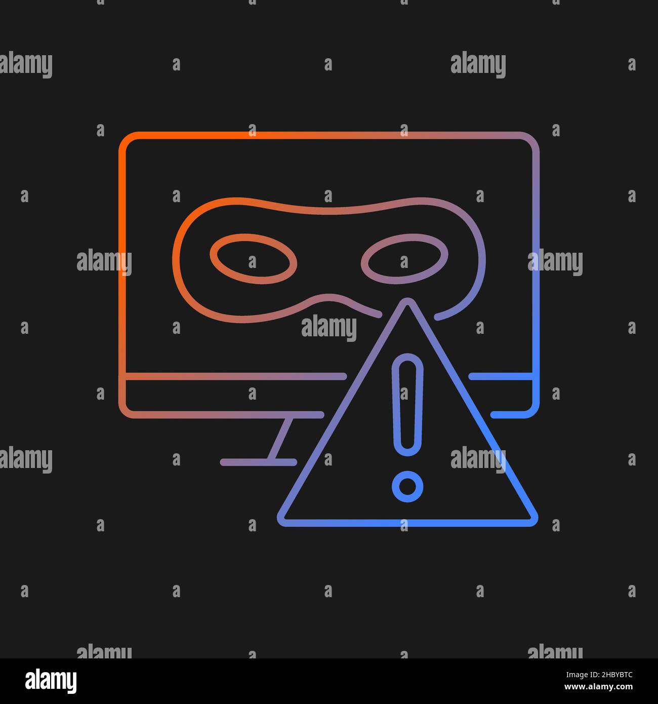 Rootkit gradient vector icon for dark theme Stock Vector Image & Art ...