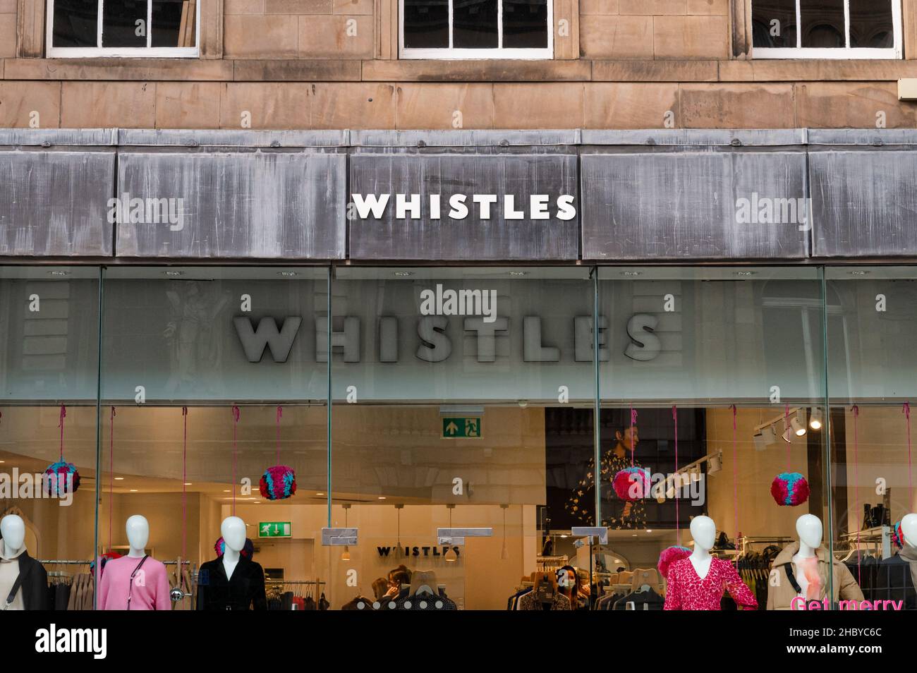 Whistles store sign hi-res stock photography and images - Alamy
