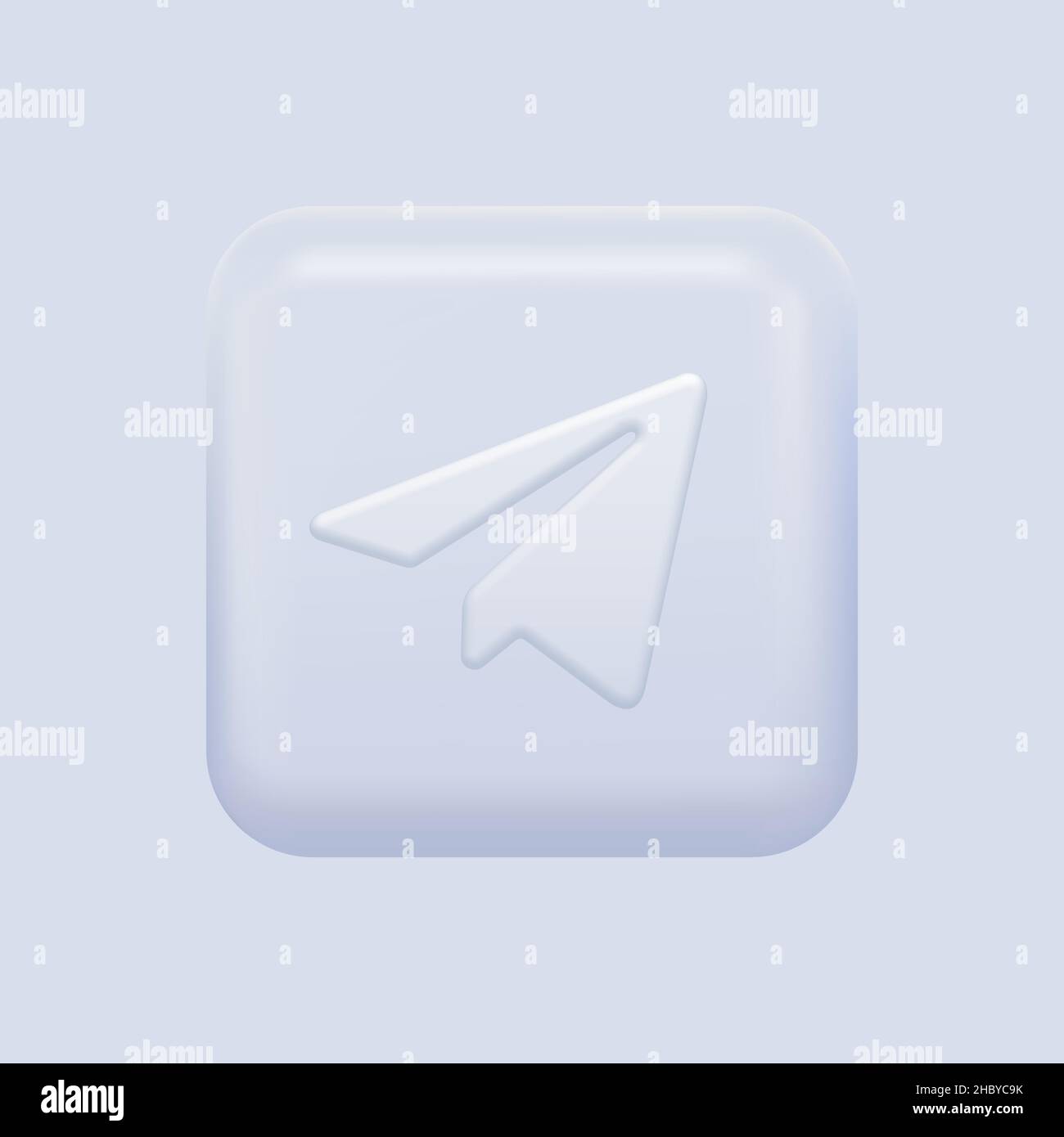 Messaging App Icon. Paper airplane Isolated Button. Vector illustration ...