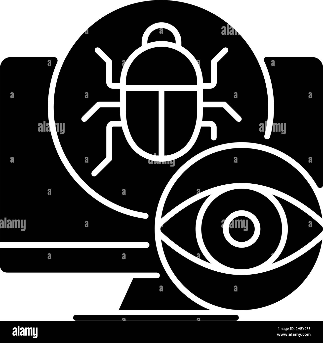 Dark web hacker silhouette Black and White Stock Photos & Images - Alamy