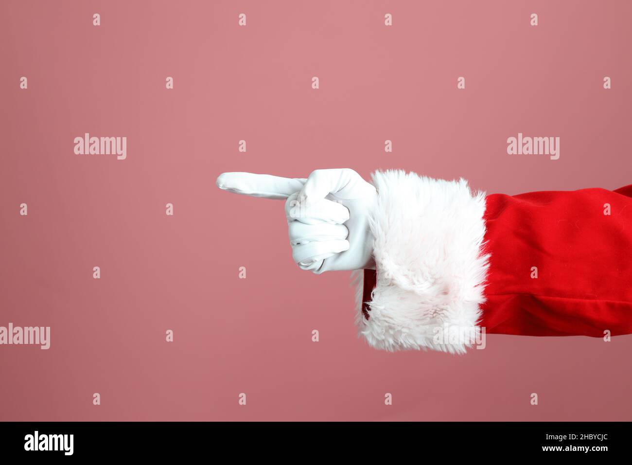 Santa claus showing hand hi-res stock photography and images - Alamy