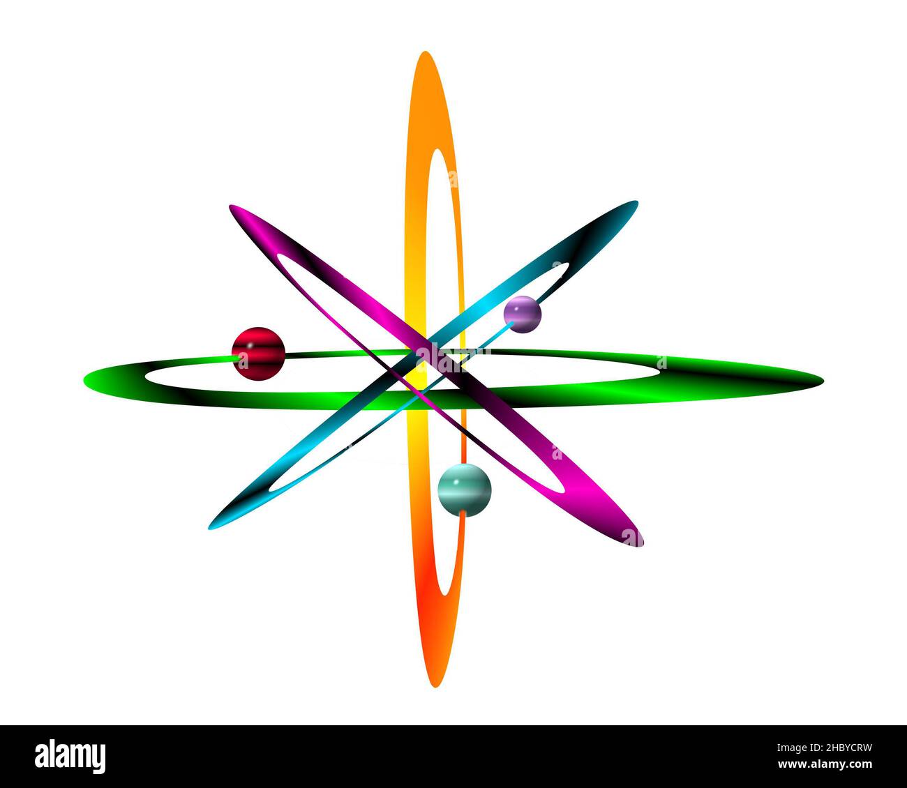 Atom Model Cut Out Stock Images & Pictures - Alamy