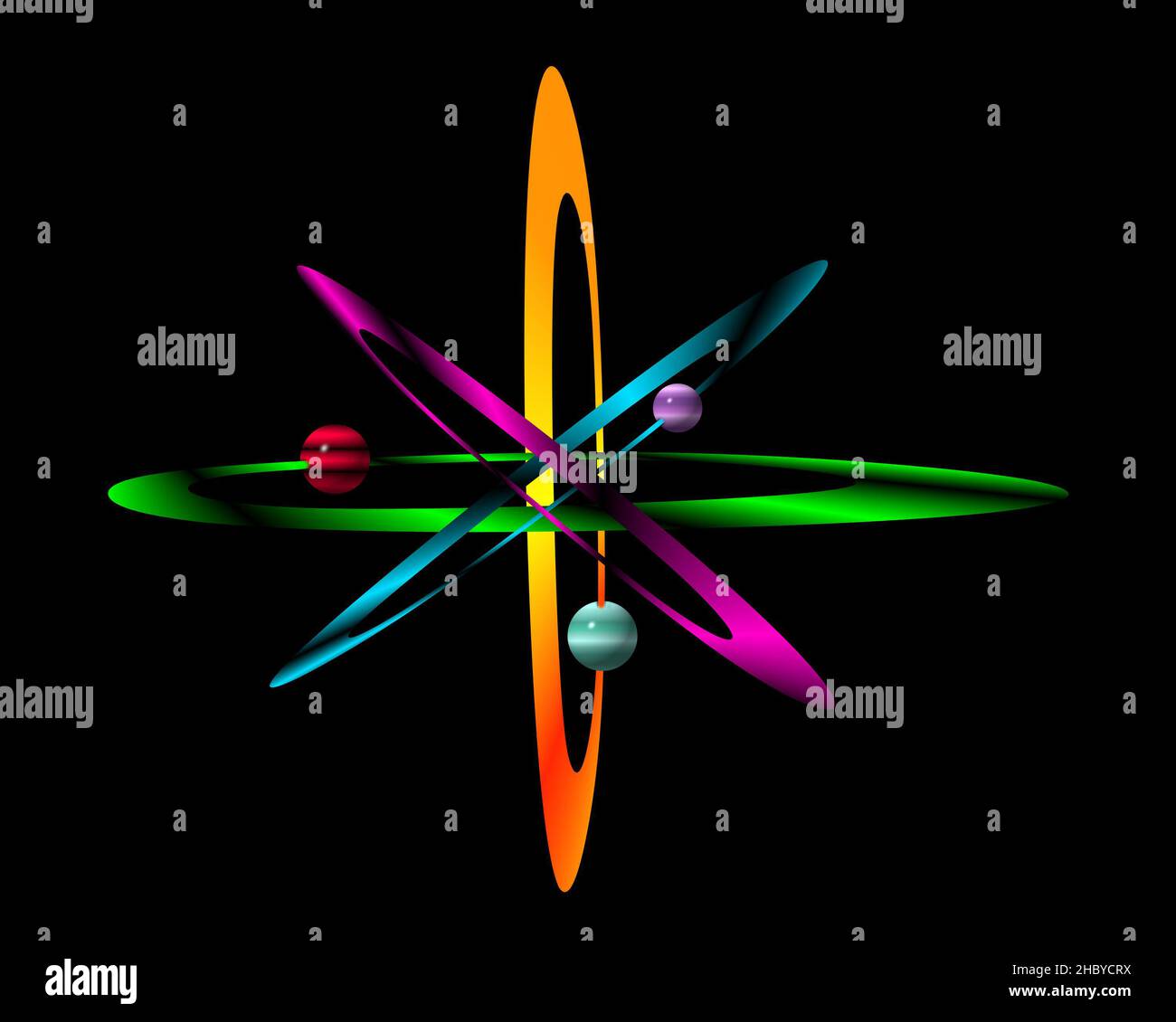 Model of an atom hi-res stock photography and images - Alamy