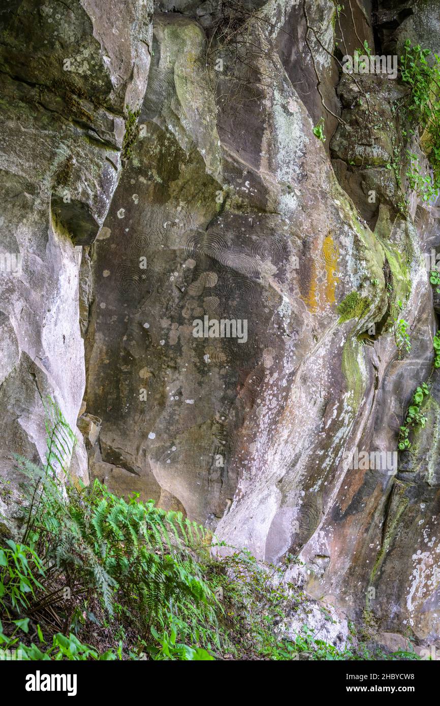 Rock paintings of La Zarza, Garafia, La Palma, Spain Stock Photo - Alamy
