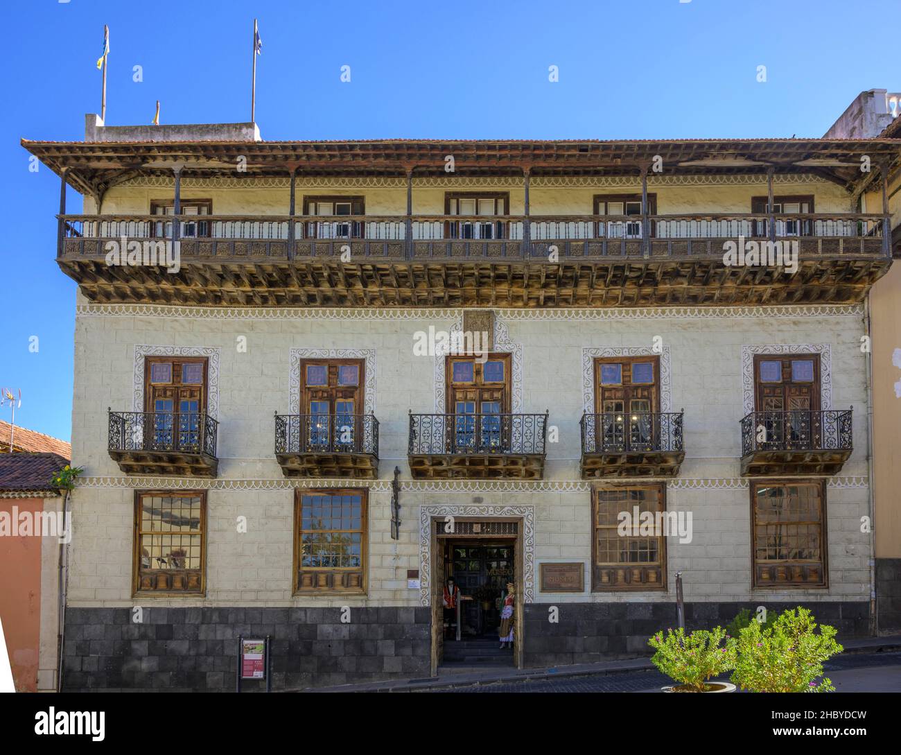 Casa de los Balcones in the old town, La Orotava, Tenerife, Spain Stock ...