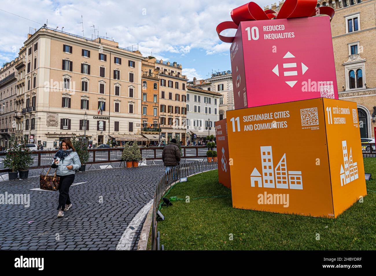 ROME, ITALY. 22 December 2021. A collection of 17 interlinked ...