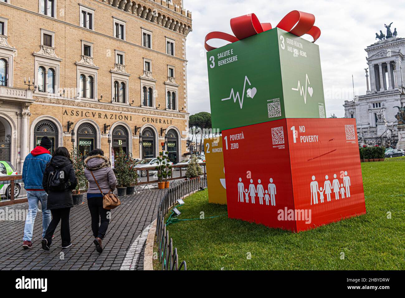ROME, ITALY. 22 December 2021. A collection of 17 interlinked ...