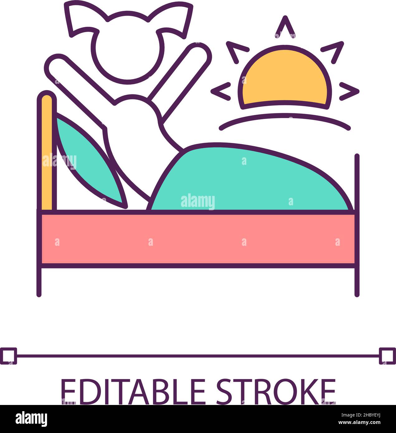 Awakening girl Stock Vector Images - Alamy