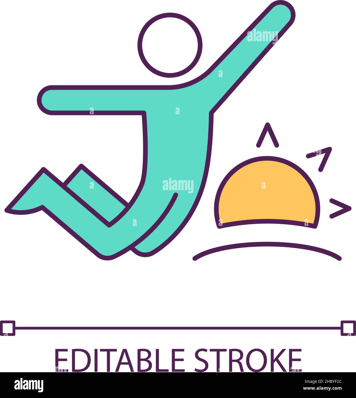 His morning exercise cartoon hi-res stock photography and images - Alamy